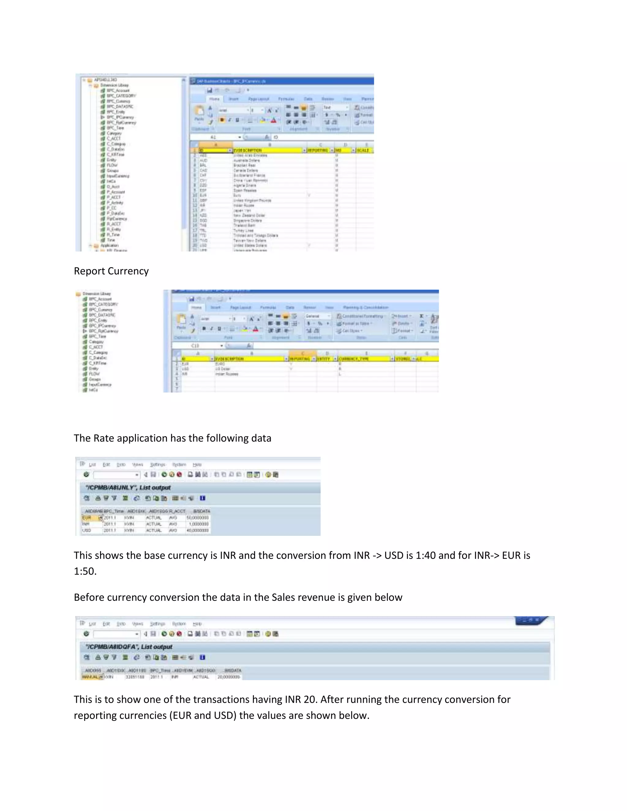 Currency Conversion - SAP BPC | DOCX