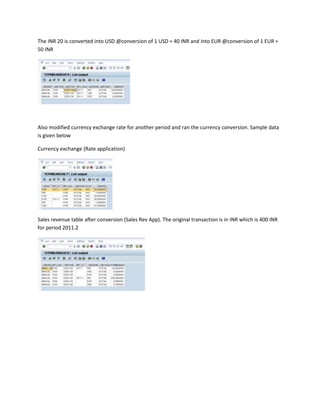 Currency Conversion - SAP BPC | DOCX