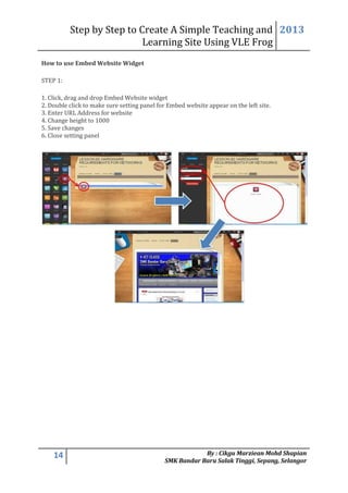 Step by step to create a simple teaching and learning site using vle ...