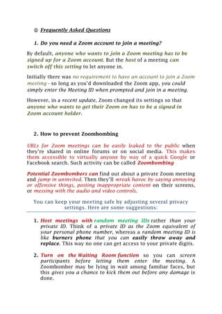 Step by Step Tutorial to Use Zoom Meeting Software with Mobile and PC | PDF