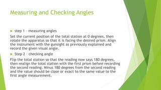Step by step using a total station | PPTX