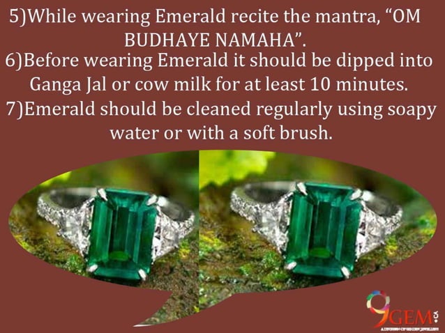 Step By Step Wearing Method Of Emerald Gemstone | PPTX