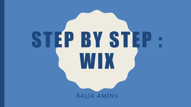 Step by step wix | PPT