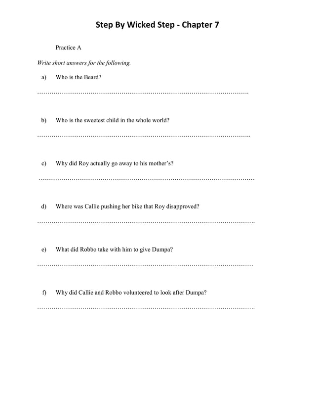Step by wicked step | PDF
