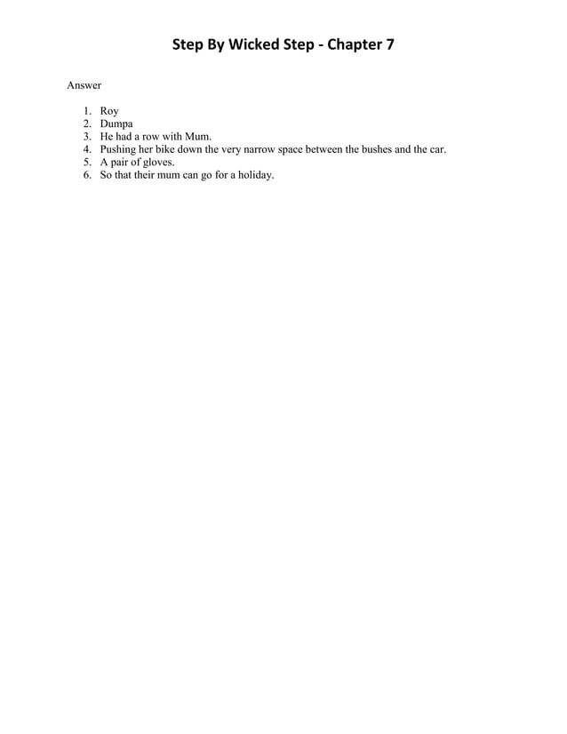 Step by wicked step | PDF