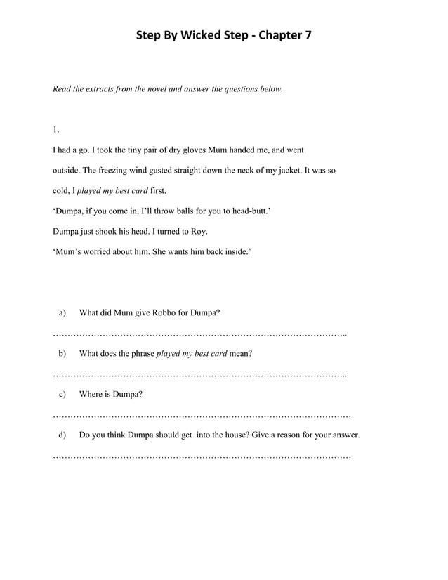 Step by wicked step | PDF