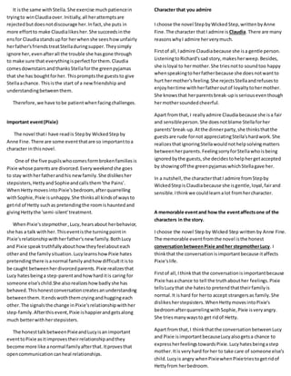 Step by Wicked Step | DOCX