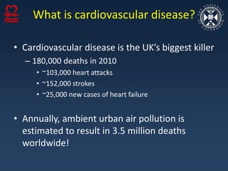 Air Pollution and Cardiovascular Health Dr. Jeremy Langrish and Dr ...