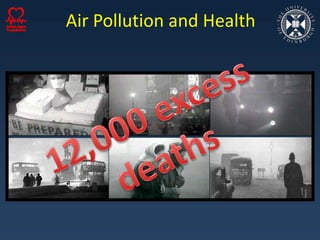 Air Pollution and Cardiovascular Health Dr. Jeremy Langrish and Dr ...