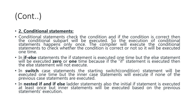 Step Count Method For Time Complexity Analysispptx Programming