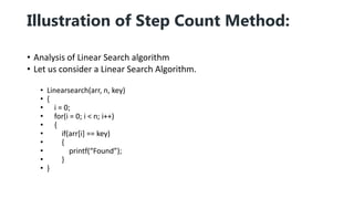 Step Count Method for Time Complexity Analysis.pptx