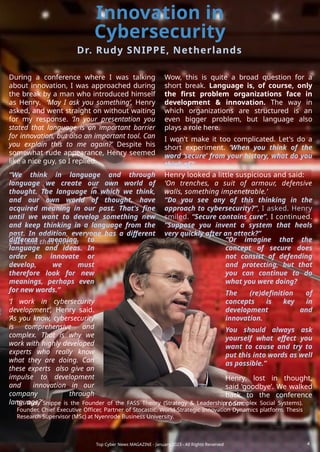 Stephane Nappo. Top Cyber News MAGAZINE January 2023 | PPTX