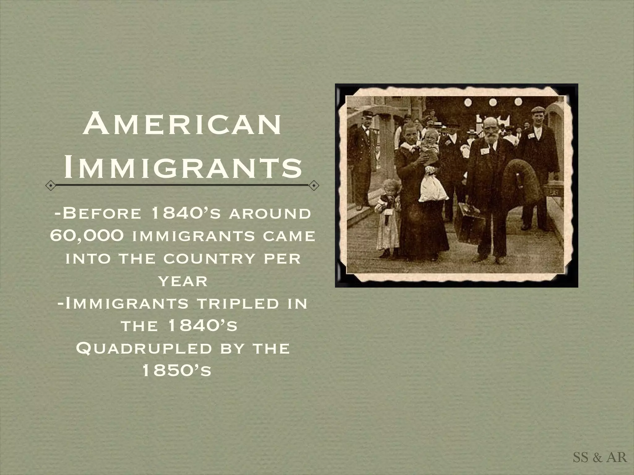 2011 AP US PP - 1800 - 1850 Immigration | PPT | Genealogy and Ancestry ...