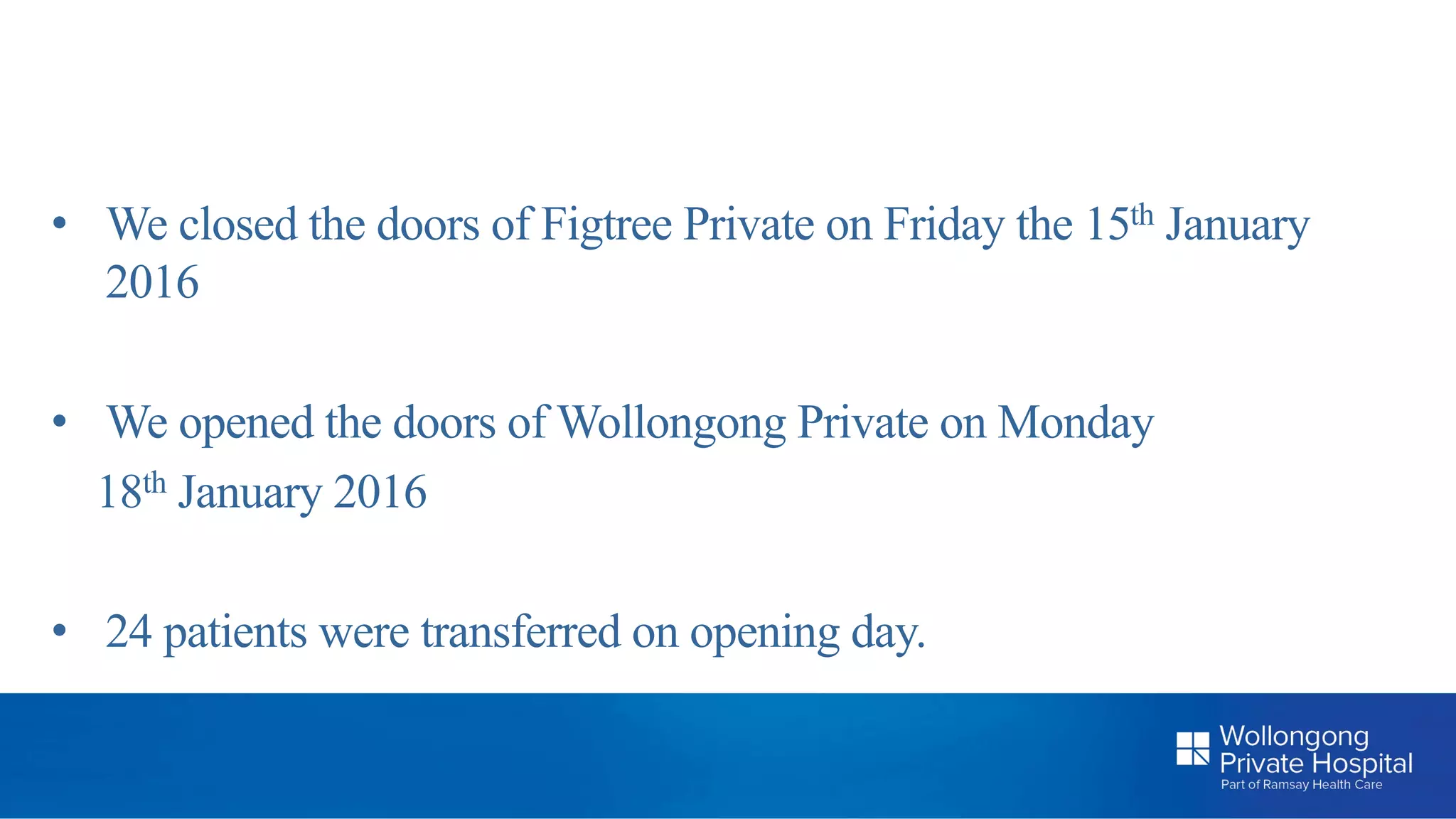 Stephanie Holmes & Margaret Johnson - Wollongong Private Hospital | PDF