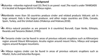 Stabilization of cinder gravel materials for roads contruction | PPT