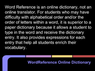 Assistive Technology for World Languages 1 | PPT