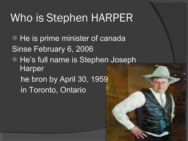 Stephen Harper | PPT