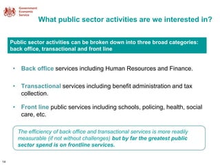 Stephen Aldridge -Public sector efficiency in the UK | PDF