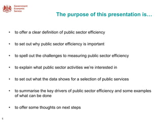 Stephen Aldridge -Public sector efficiency in the UK | PDF