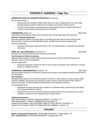 Stephen Andrews Resume | PDF
