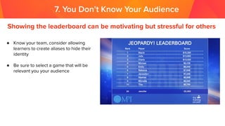 How to Fix the 10 Biggest Mistakes in Gamification | PPT