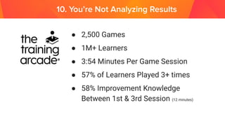 How to Fix the 10 Biggest Mistakes in Gamification | PPT