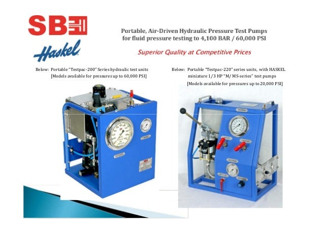Stephen Balaram Engineering Pvt Ltd., Ahmedabad, Haskel Pump