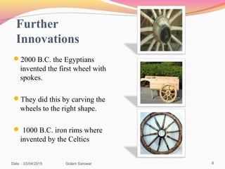 The revolutionary invention of the wheel | PPT