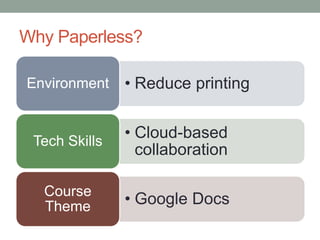 Teaching in a Paperless Classroom | PPTX | Desktop Publishing ...