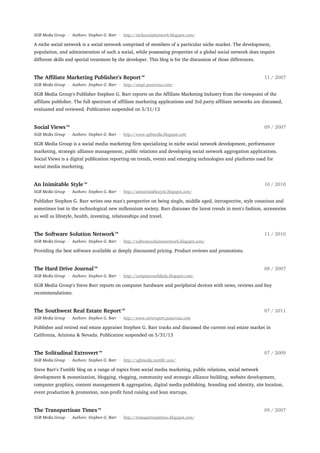 Stephen g. barr resume (1) | PDF | Social Networking | Internet