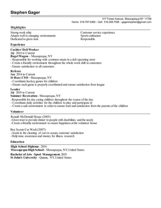 Stephen Gager Resume 1 | DOCX