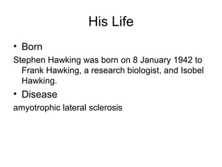 Stephen hawking | PPT