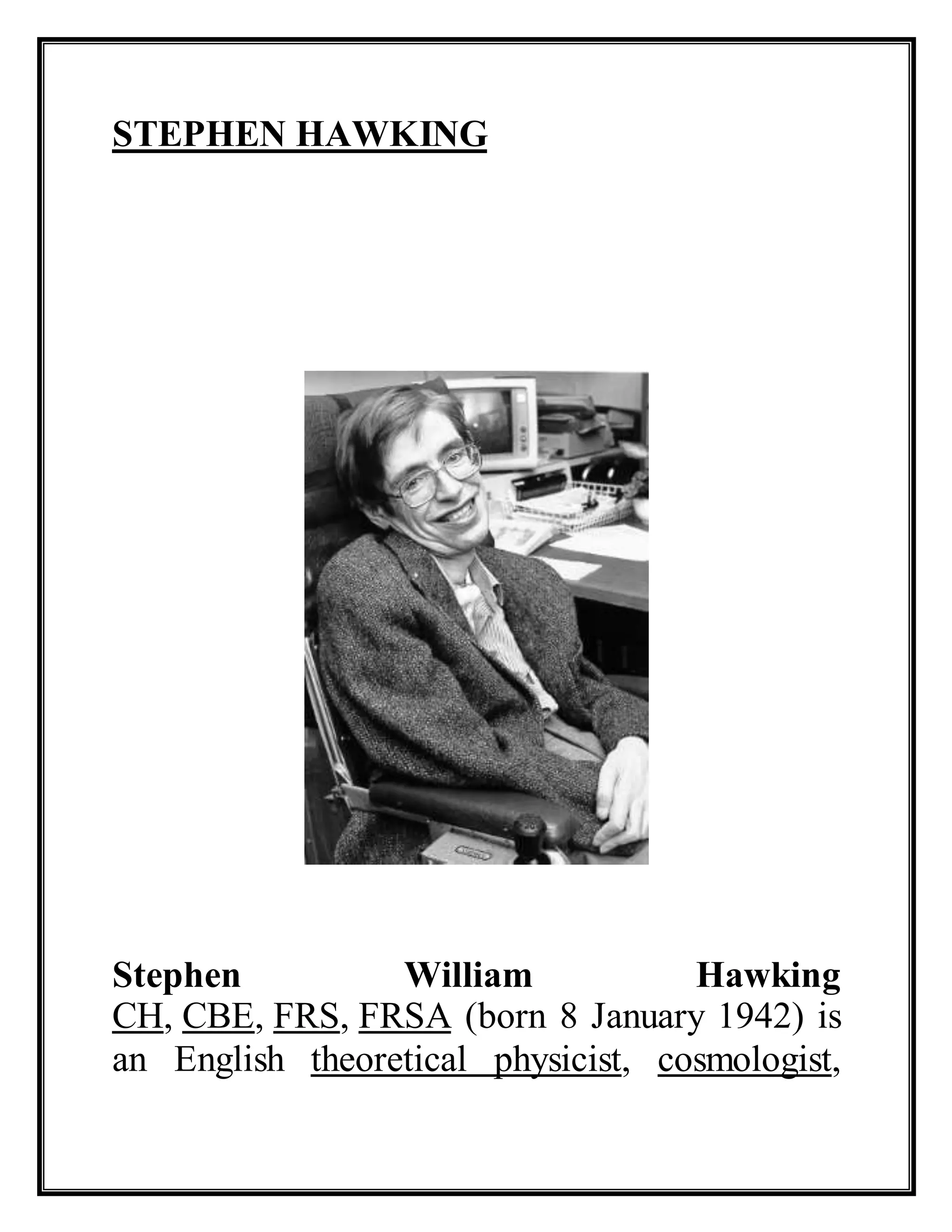 Stephen hawking | DOCX