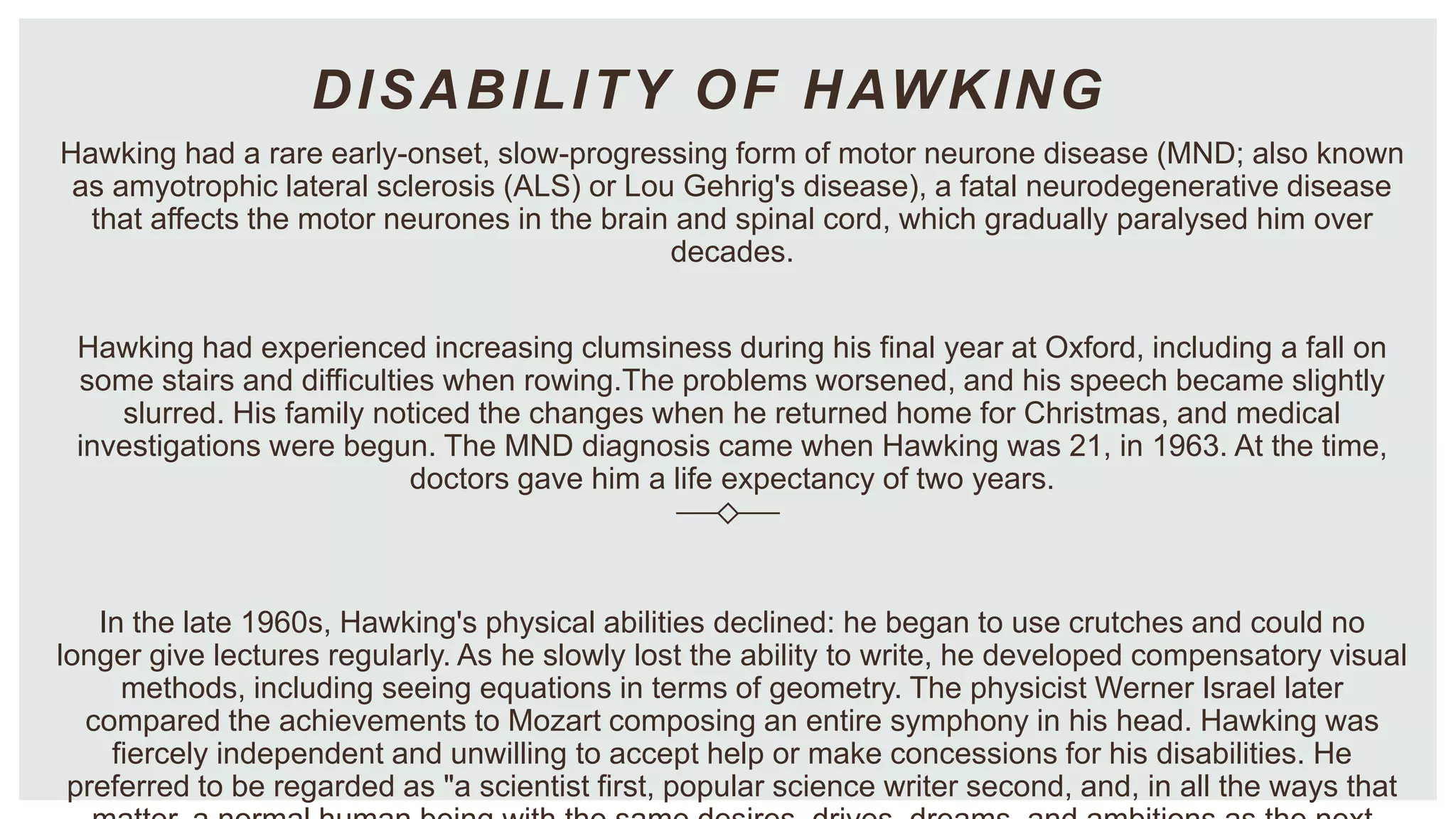 Stephen hawking biography | PPTX