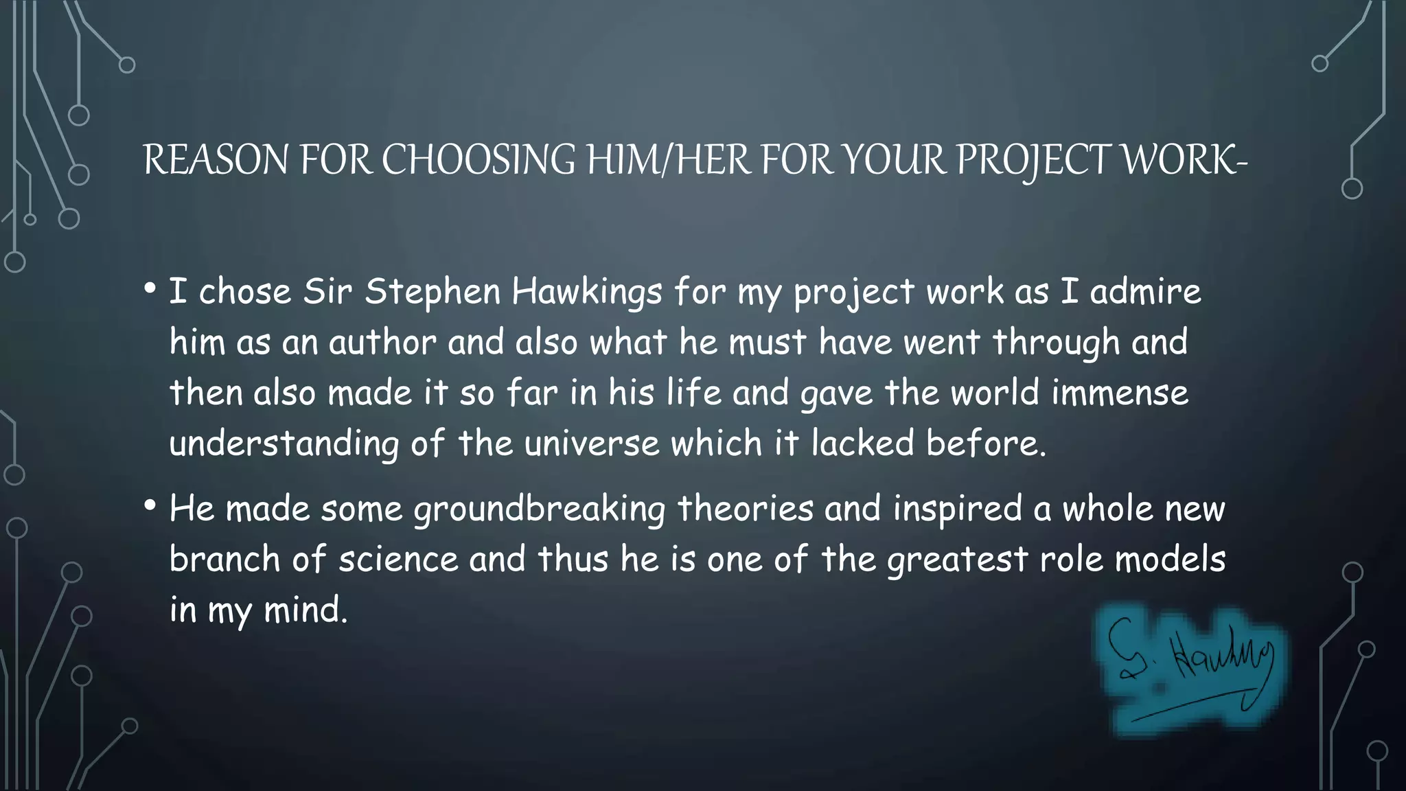 Stephen hawkings | PPTX
