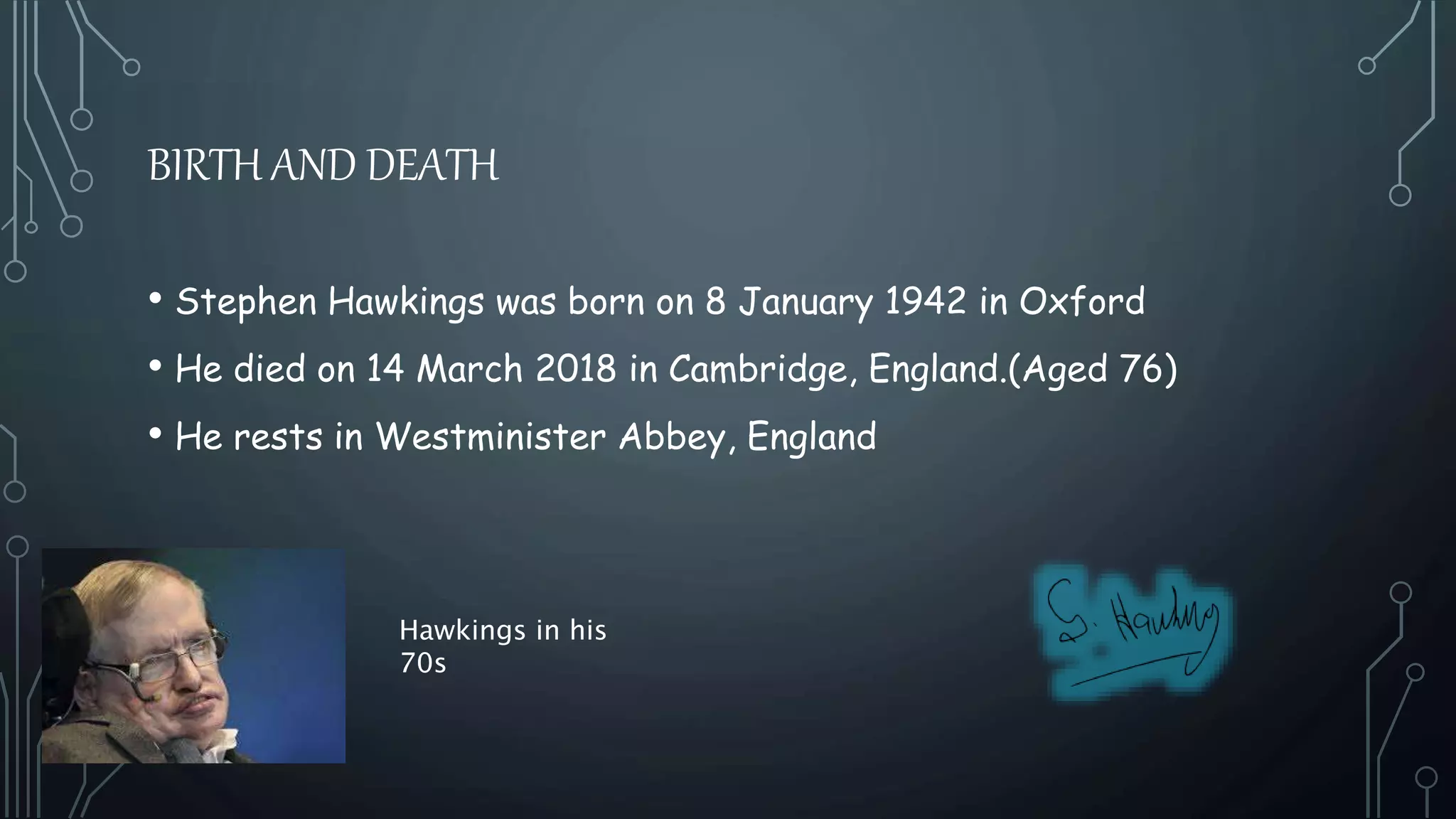 Stephen hawkings | PPTX