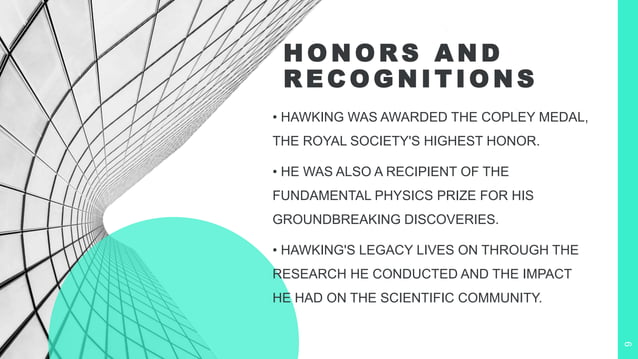Stephen Hawkins.pptx. it's tha biography of Stephen Hawking | PPT