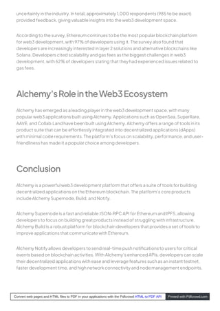 Alchemy: The Web3 Development Platform | PDF