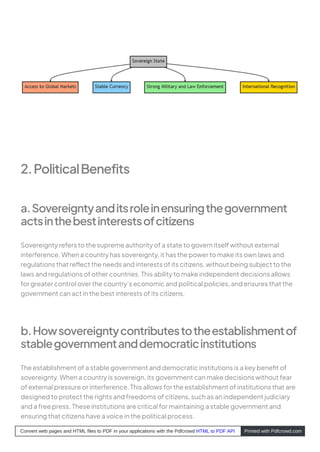 Benefits Of Being A Sovereign State | PDF