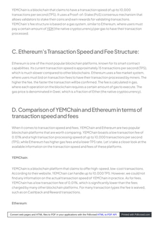 YEMChain vs. Ethereum: A Comprehensive Comparison | PDF