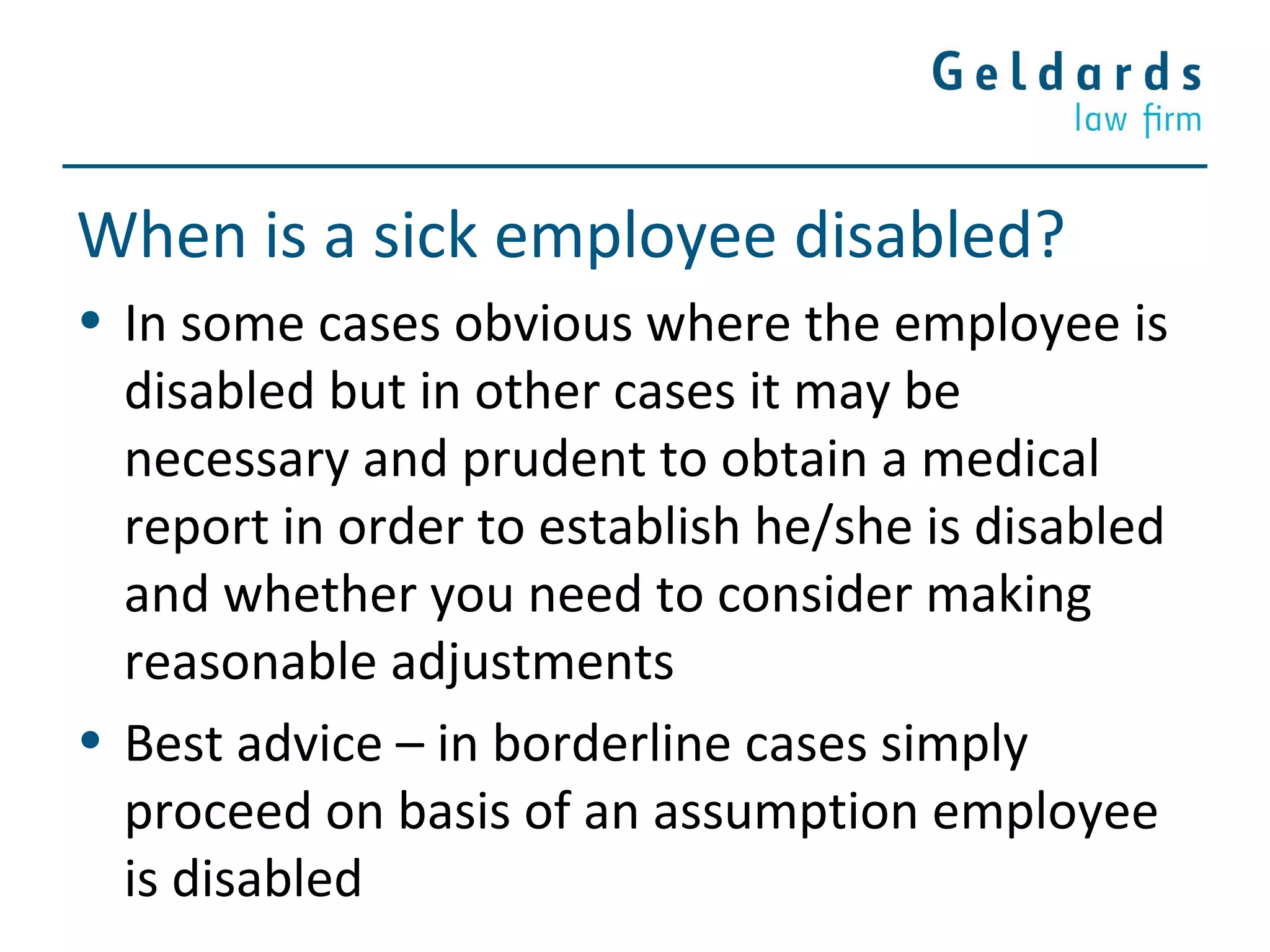 Managing sickness absence | PPT