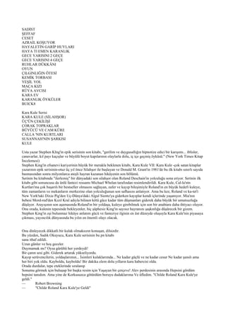 Stephen King Kara Kule Cilt7 Kule | PDF