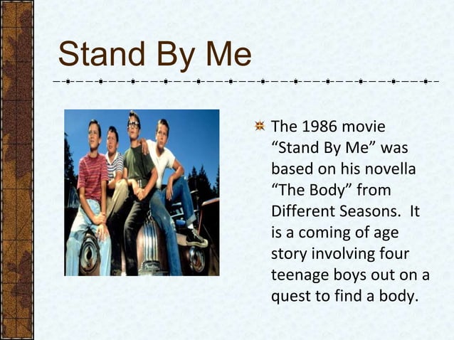 Biography of Stephen King and His Works | PPTX | Celebrity Families ...