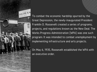 History of the Labor Movement: The WPA | PDF