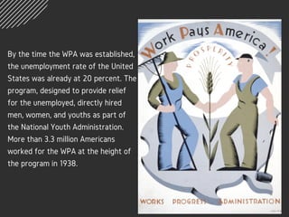 History of the Labor Movement: The WPA | PDF