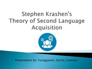 Stephen krashen's Theory of second language acquisition | PPTX