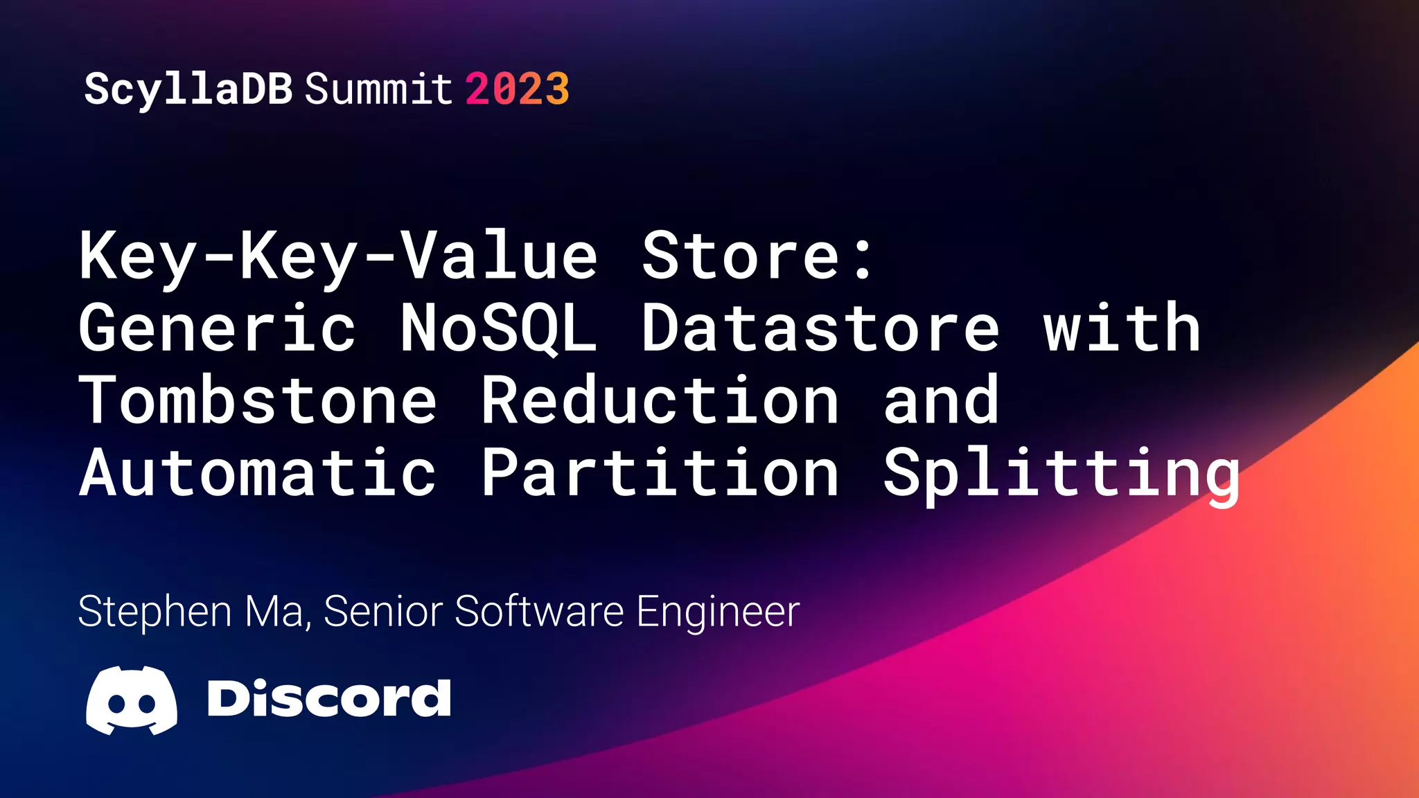 Key-Key-Value Store: Generic NoSQL Datastore with Tombstone Reduction and Automatic Partition ...