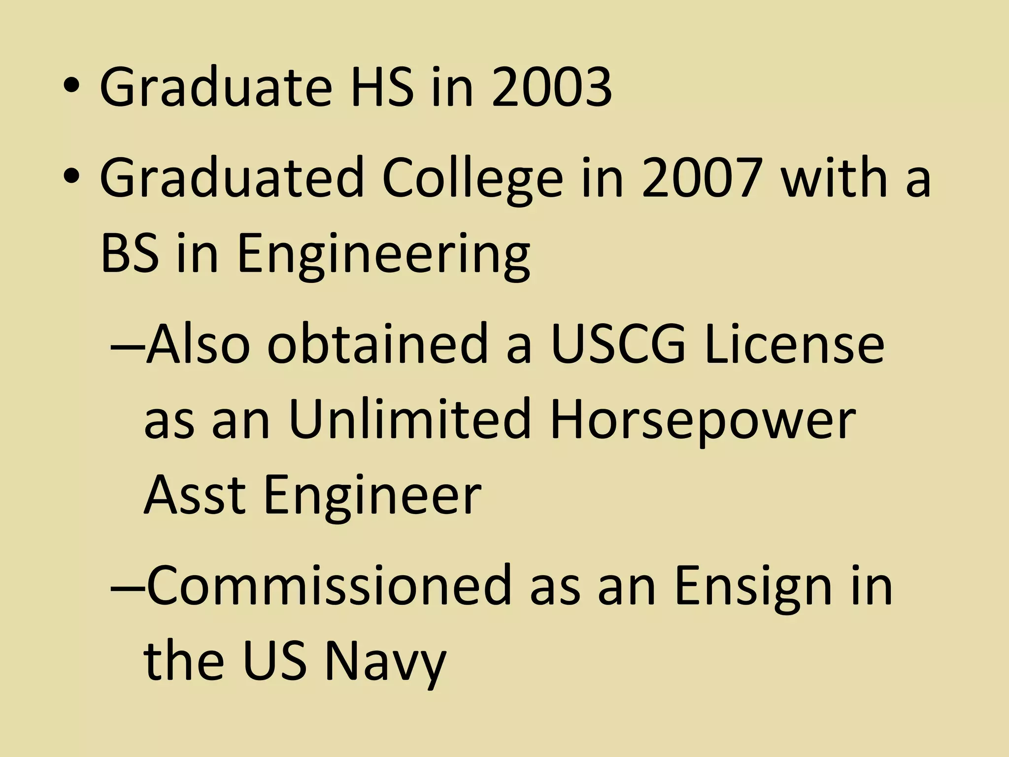 Stephen McDade intro | PPT