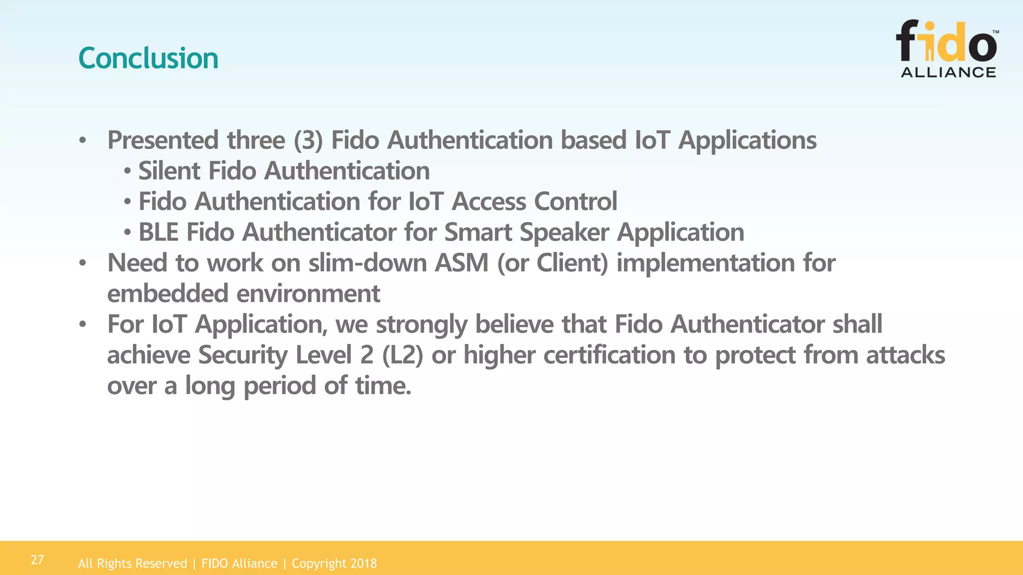 Using FIDO Authenticator for IoT Devices | PPT