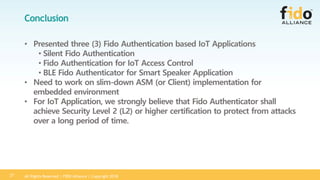 Using FIDO Authenticator for IoT Devices | PPT